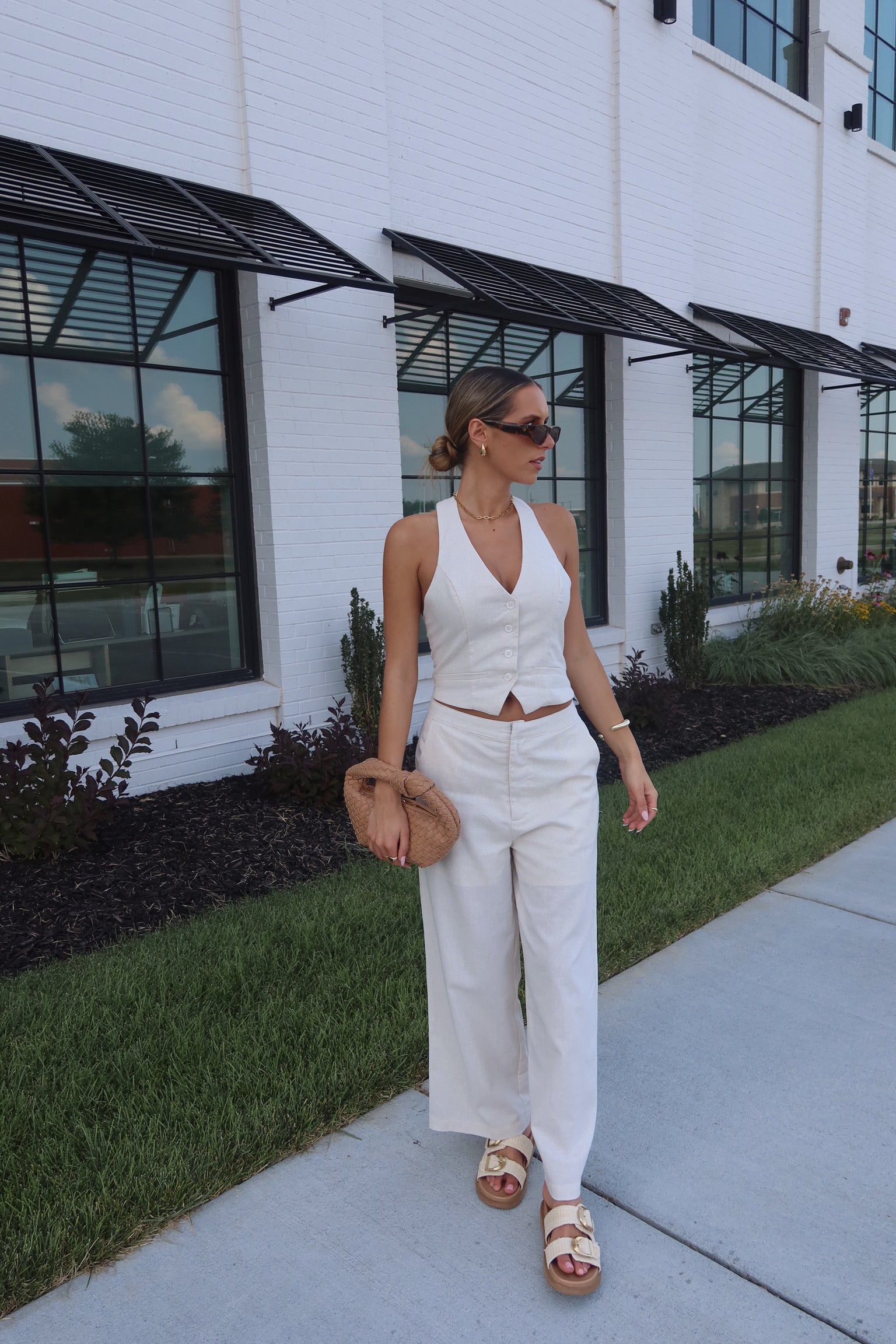Jael Linen Wide Leg Jumpsuit – Madida Clothing